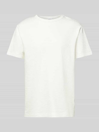 Selected T-Shirt mit geripptem Rundhalsausschnitt Modell SANDER