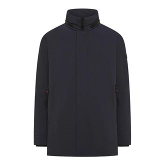 Peuterey Mittellange Jacke mit verdecktem Rei&szlig;verschluss - - Jackets - Herren - Blau - S