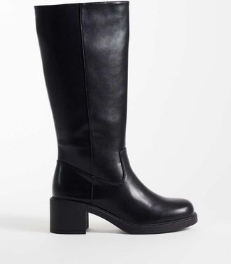 Glamorous bottes montantes &agrave; enfiler noires