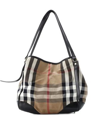 Burberry Canterbury House Check Canvas Small tote bag - Noir
