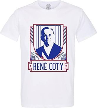 Fabulous T-Shirt Homme Col Rond Coton Bio René Coty Style Politique Chic Luxe France