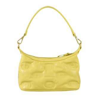 La Carrie Femme, Sacs, Jaune, Taille: ONE Size Sac &agrave; Bandouli&egrave;re en Cuir