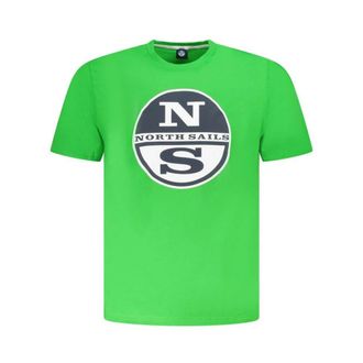 North Sails Gr&uuml;nes Baumwoll-T-Shirt f&uuml;r M&auml;nner - - Tops - Herren - Gr&uuml;n - S