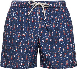 MC2 Saint Barth Homme, Maillots de bain, Multicolore, Taille: L Lighting Micro Swim Shorts