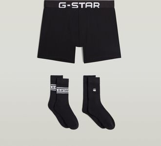 G-Star Boxer & Sock Set 44-47 - Schwarz - Herren