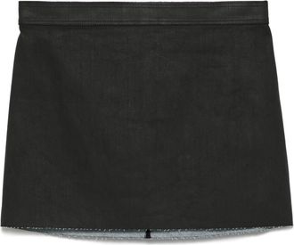 Rick Owens Klassischer Jeans-Minirock - Schwarz