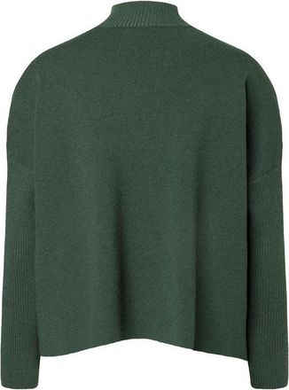 More & More Rundhalspullover weiter Feinstrickpullover mit Rippen&auml;rmel