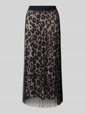 s.Oliver Black Label Ausgestellter Plissee-Rock mit semitransparenten Oberrock