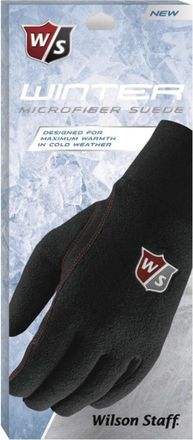 Wilson Staff Damen Golf-Winterhandschuh, Winter, Material-Kombi, Gr&ouml;&szlig;e: S, Linkshand, LLH, schwarz, WGJA00111S