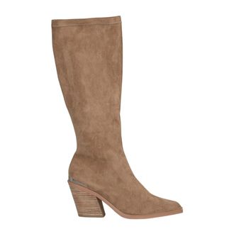 Alma En Pena Anliegender Stiefel mit metallischen Details - - Shoes - Damen - Beige - 38 EU