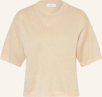 Darling Harbour Darling Harbour Strickshirt Aus Cashmere Mit Glitzergarn beige