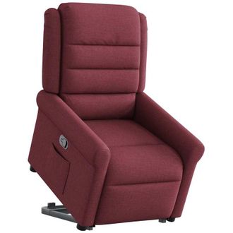vidaXL Relaxsessel mit Aufstehhilfe Weinrot Stoff Vidaxl