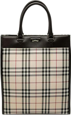 Burberry Shopper - House Check Canvas Tote - Gr. unisize - in Braun - für Damen
