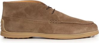 Tod's Homme, Chaussures, Brun, Taille: 43 1/2 EU Bottines &agrave; lacets en daim