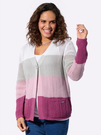 Witt Strickjacke Ajour-Strickjacke Langarm Ajour