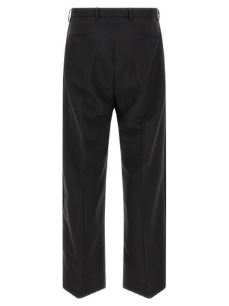 Kiko Kostadinov Wide-Leg Wool and Mohair Trousers - Black