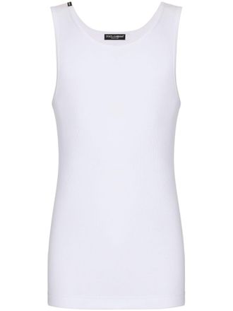 Dolce & Gabbana débardeur en coton - Blanc