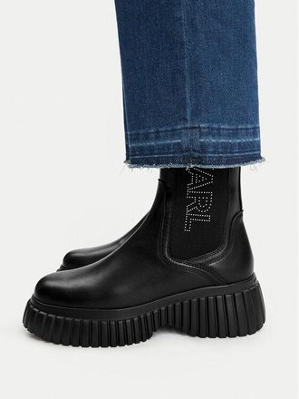 Karl Lagerfeld Stiefeletten Kreeper Wedge KL44460 Schwarz