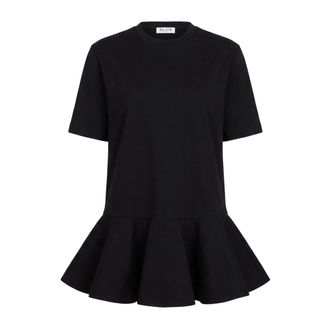 Alaia Peplum T-Shirt - - Tops - Damen - Schwarzk - M