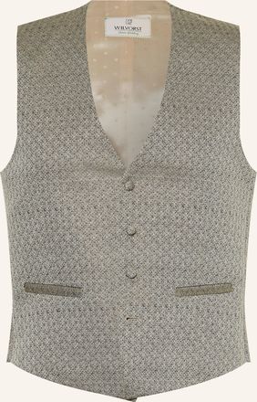 Wilvorst Wilvorst Anzugweste Extra Slim Fit gruen