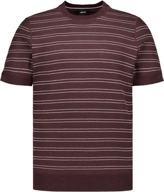 HUGO BOSS Herren T-Shirt braun gestreift