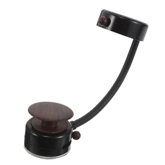 IFUNDOM Haartrocknerst&auml;nder mit Saugnapf 360&deg; Verstellbar Schwarzer Kunststoff Metall Halter ohne Bohren Freih&auml;ndige F&ouml;hnhalterung f&uuml;r Glatte Oberfl&auml;chen im B