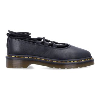 Dr. Martens Schwarze Ballerinas mit Schn&uuml;rung - - Shoes - Damen - Schwarzk - 36 EU