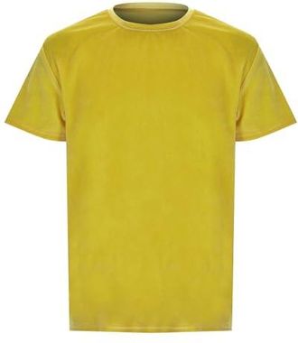 Generic T-shirts hommes velours velours mode hip-hop slim simple manches courtes, Gn2, XXL