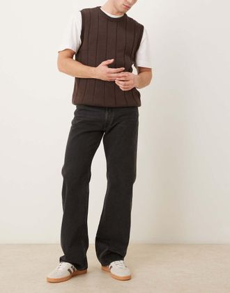 Arket Canyon - Jean bootcut - Noir