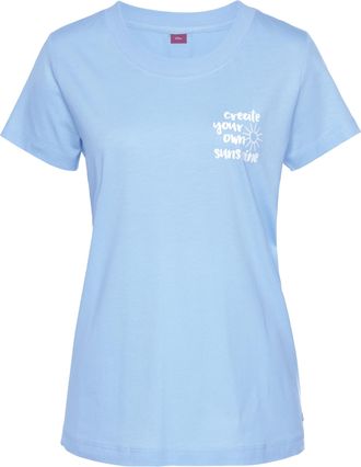 s.Oliver S.Oliver Damen Ak-142-45 Pyjamaoberteil, Himmelblau, 44-46 EU