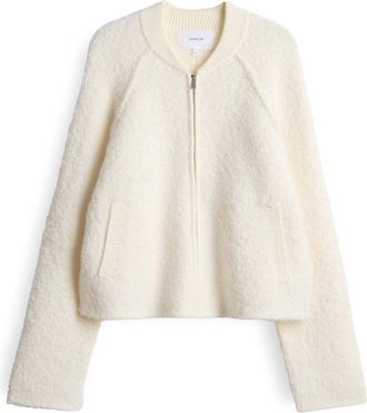 OPUS Damen Strickjacke | DELNY Regular Strickjacke aus Bouclé Soft Cream, 34