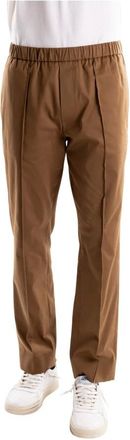 Paolo Pecora Homme, Pantalons, Brun, Taille: L Straight Pantalons
