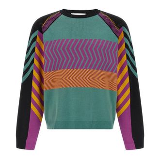Kiko Kostadinov Gizi Jacquard-Strickpullover mit Eins&auml;tzen - - Knitwear - Herren - Mehrfarbig - M