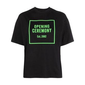 Opening Ceremony Casual Schwarzes Kurzarm Baumwoll T-Shirt - - Tops - Damen - Schwarzk - S