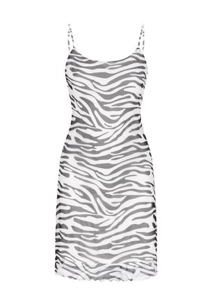 Mymo Kleid Frauen wei&szlig;-schwarz