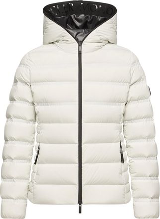 Moncler Moncler Doudoune Courte &Agrave; Capuche Alete, Femme, Blanc, Taille: 2