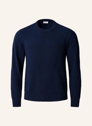 Eton Rundhalsausschnitt Kaschmirstrick blau