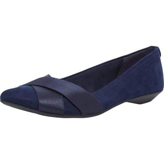 Anne Klein Damen Oalise, Marineblau Flacher Slipper, Stoff in Dunkelmarine/Dunkelmarineblau, 41.5 EU