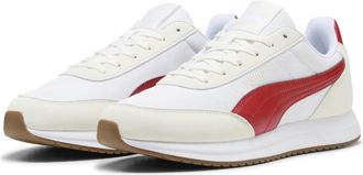 Puma Unisex R78 Lightwind Sneaker, White Candy Apple Warmweiß, 42.5 EU