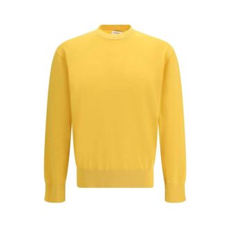 Laneus Homme, Sweatshirts et sweats &agrave; capuche, Jaune, Taille: M Cotton Crewneck SweaT-shirt