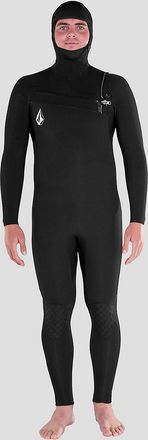 Volcom 4/3mm Hooded Chestzip Full Neoprenanzug black