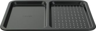 Prestige Inspire - Geteiltes Backblech - 2 in 1 Backofenblech - Antihaftbeschichtung - Robuster Kohlenstoffstahl - 40 x 32,5 x 2 cm