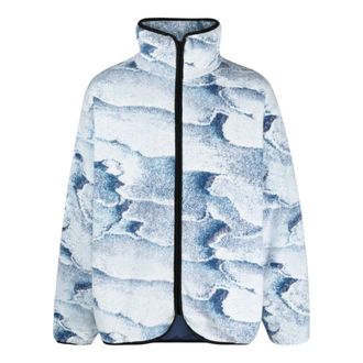 BONSAI Blaue Abstrakte Jacke - - Sport - Herren - Blau - M
