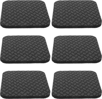 Holibanna HOMOBABE 6 St&uuml;ck Rutschfeste Silikon Trainingsmatten f&uuml;r Fitnessger&auml;te Sto&szlig;d&auml;mpfende Bodenmatten zur Ger&auml;uschreduzierung und Bodenschutz 10x10x0,5cm A