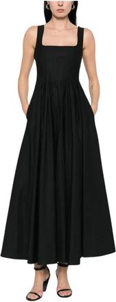 Sportmax Femme, Robes, Noir, Taille: 36 FR Spxgiro 303 Maxi Dress