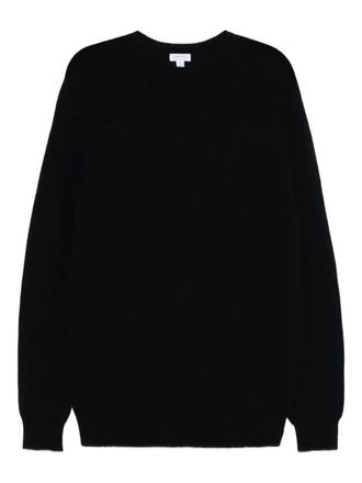 Sunspel pull en laine - Noir