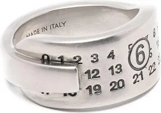 Maison Margiela Numeric Signature And Multi-band Ring