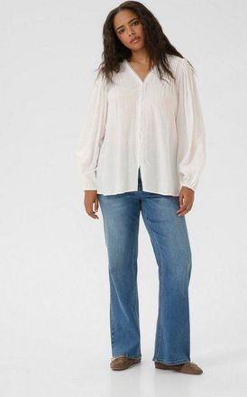 Kaffe Curve Langarmbluse Langarm-Bluse KCmirana Große Größen