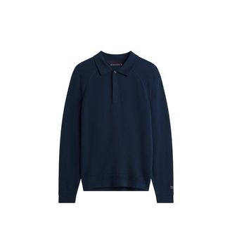 Tommy Hilfiger Pull col polo en laine m&eacute;lang&eacute;e