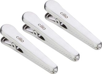 cilio KP0000201475 Kaffeetütenklammern, 18/8 Edelstahl